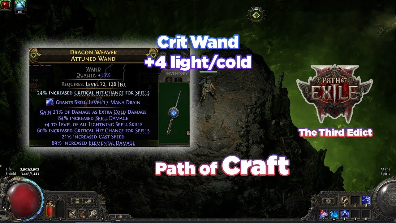 [POE2 v0.3] - Hướng dẫn Craft Wand +4 +5 Lightning chuẩn Crit Bloodmage ...