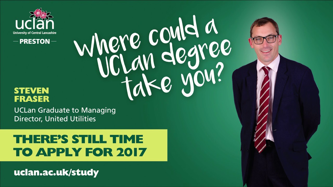 Apply to UCLan – Steven Fraser - YouTube