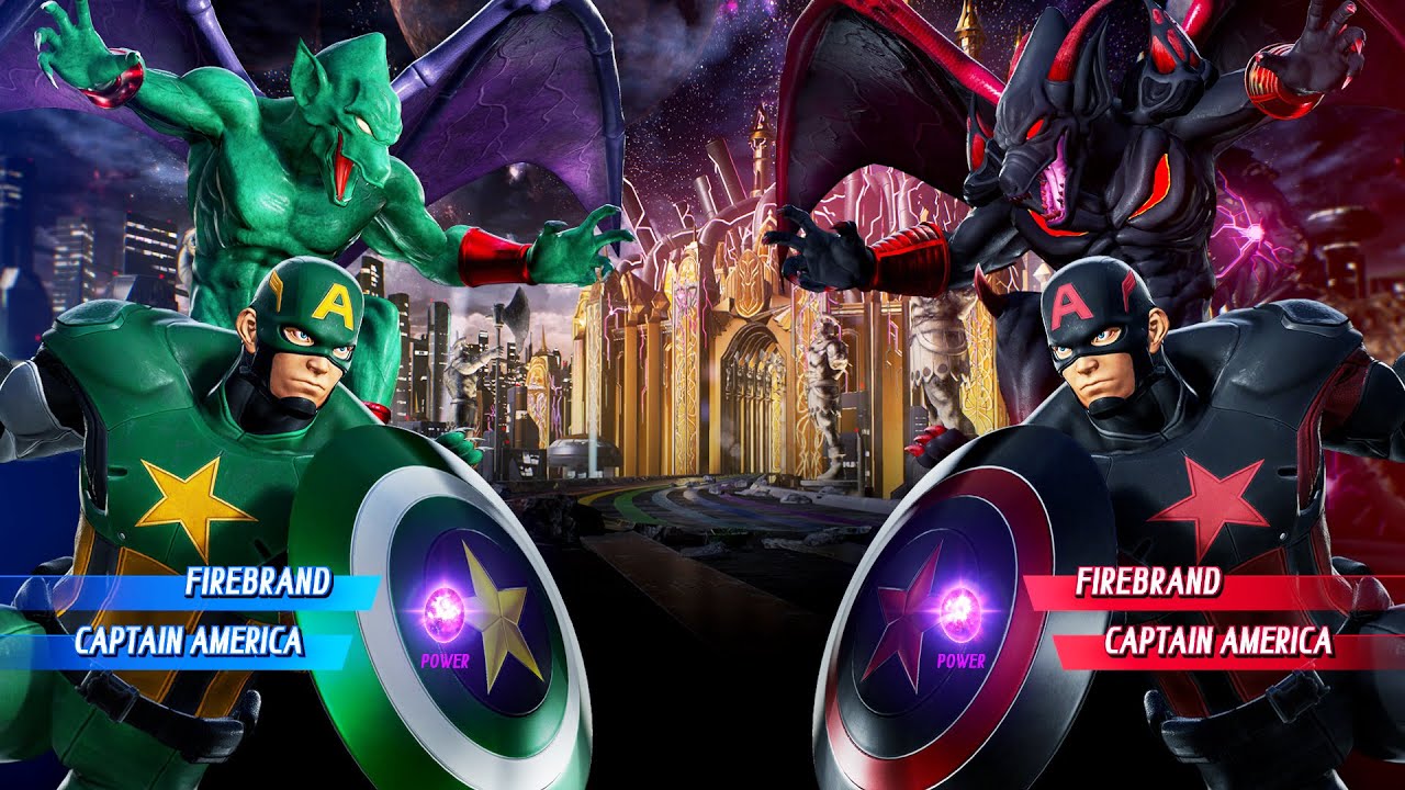 Firebrand & Green Cap vs Firebrand & Black Cap (Very Hard) Marvel vs ...