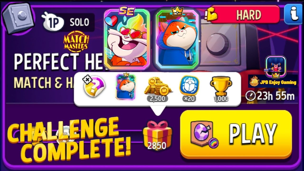 Match And Hatch 🐣 Rainbow Solo Challenge Perfect Heist 2850 Score Match ...