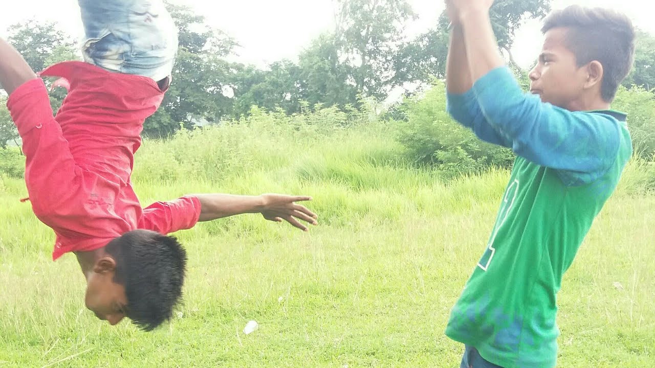 Handspring flip stunt-Karan Sahani - YouTube