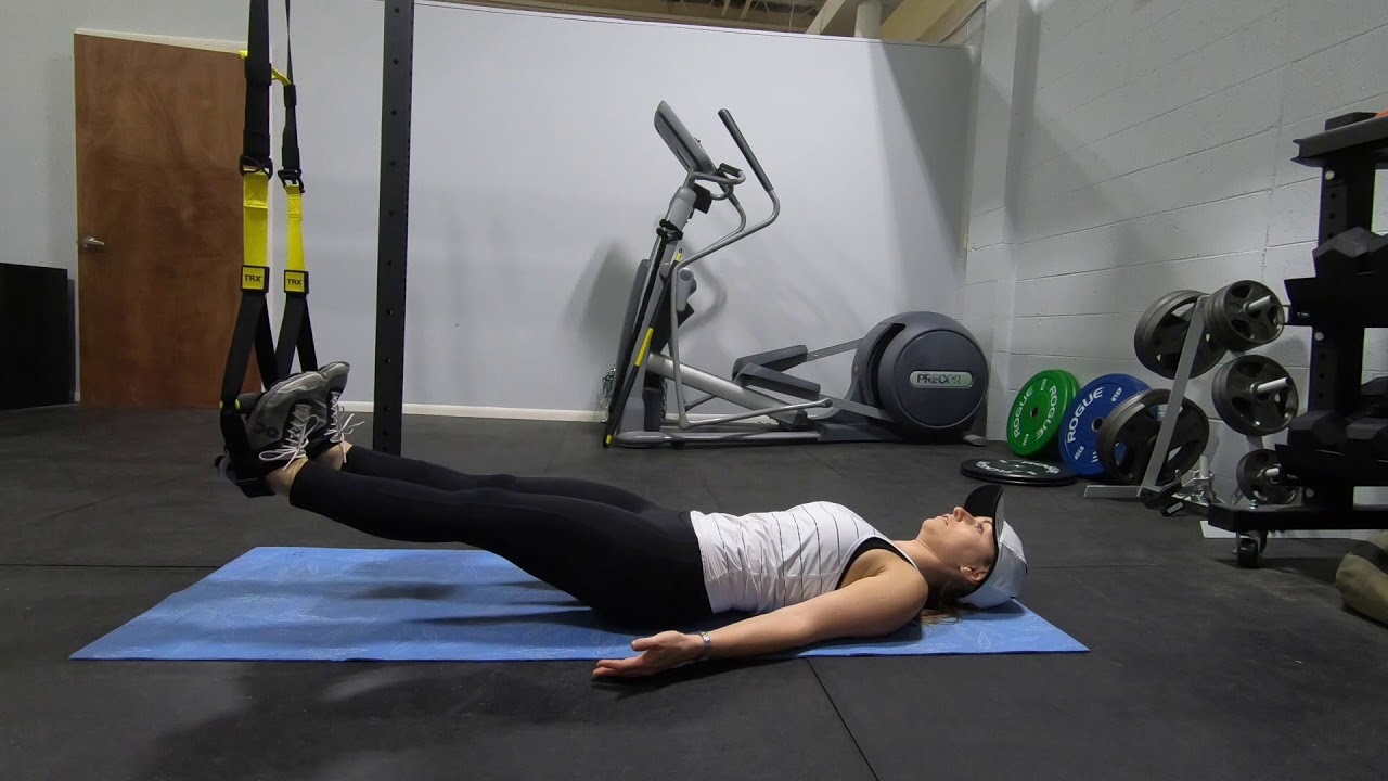 TRX Bridges w/ Hamstring Curl - YouTube