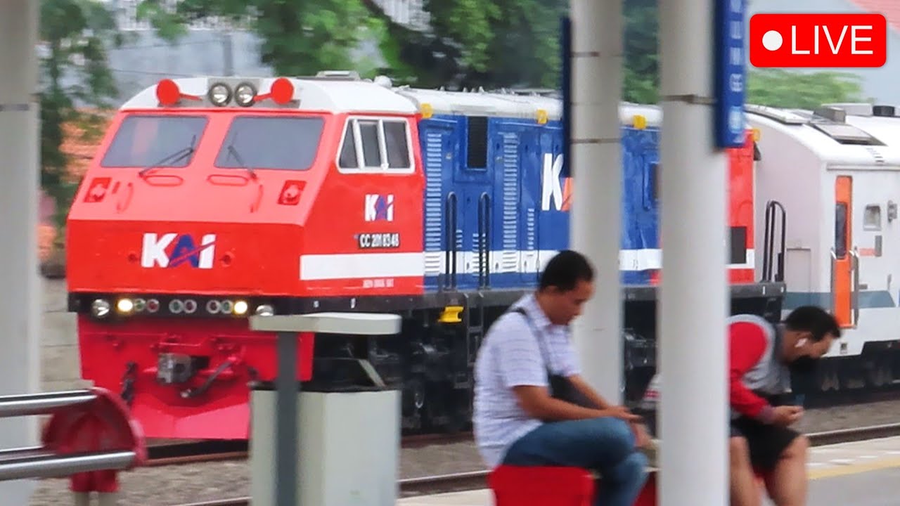 🔴 WAH KE JAKARTA NIH !? LOKOMOTIF CC 201 83 48 SDT LIVERY TERBARU MERAH ...