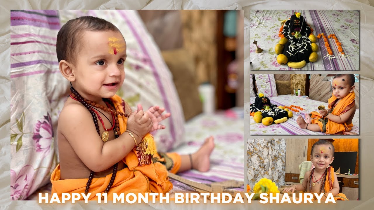 Turning Baby into Mini Bholenath on Monsoon | Birthday Celebrating 11 ...