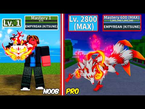 Level 1 to Max Level as Noob Bacon using only Empyrean Kitsune Power | Unlocked Fully Human V4