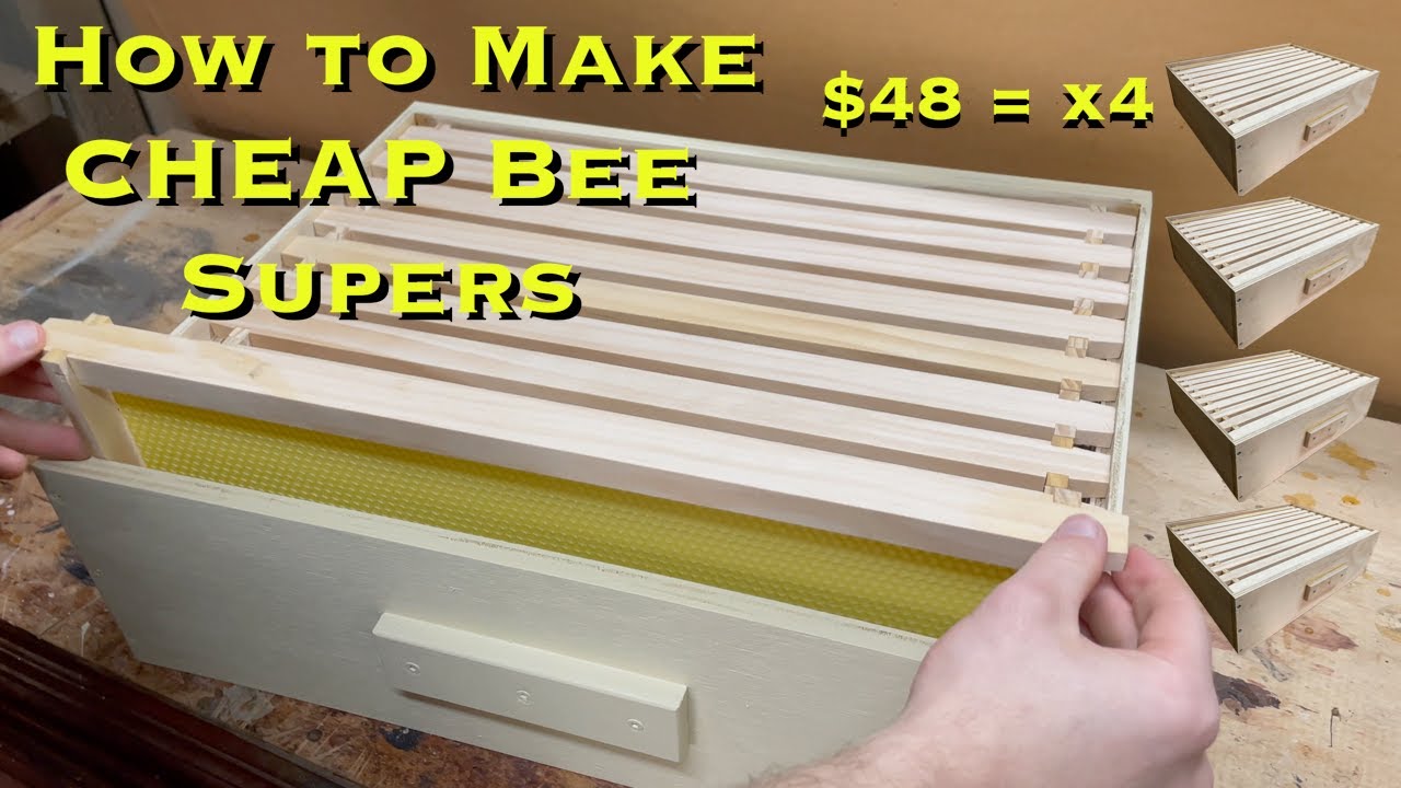 How To Make CHEAP! Beehive Supers DIY Beekeeping - YouTube