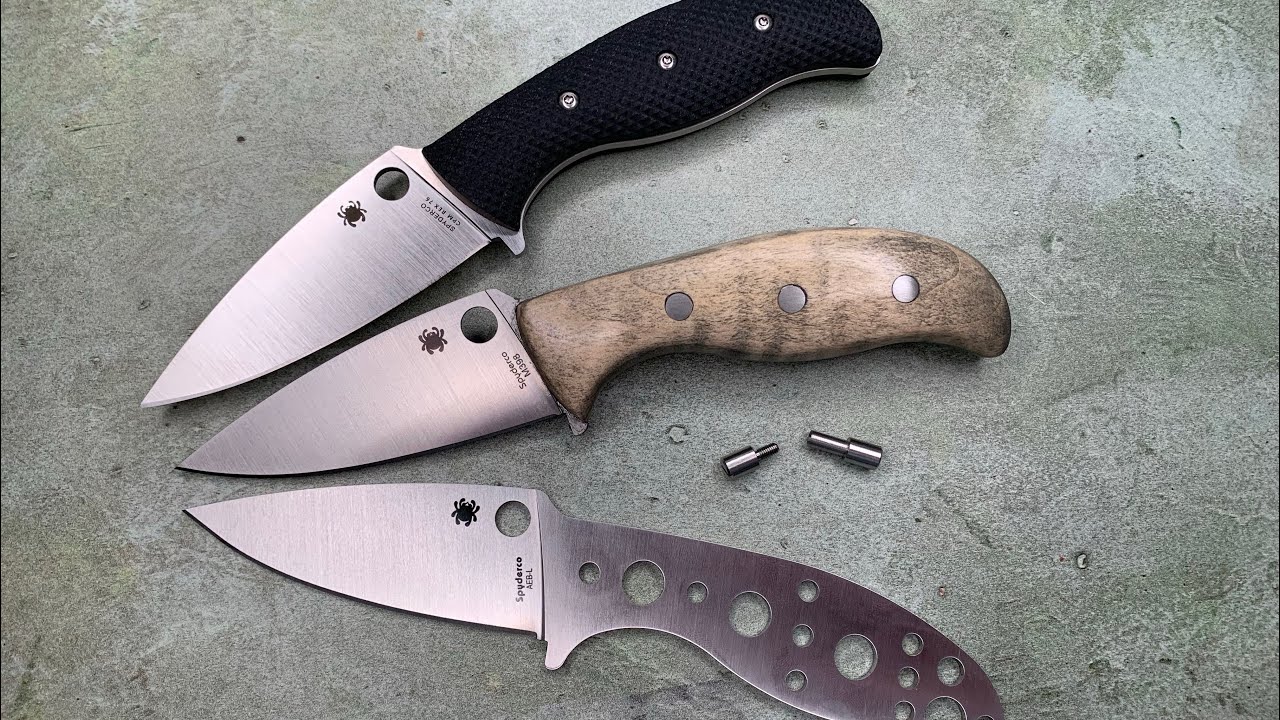 Making your own handles for a Spyderco Mule Team knife. #spyderco # ...