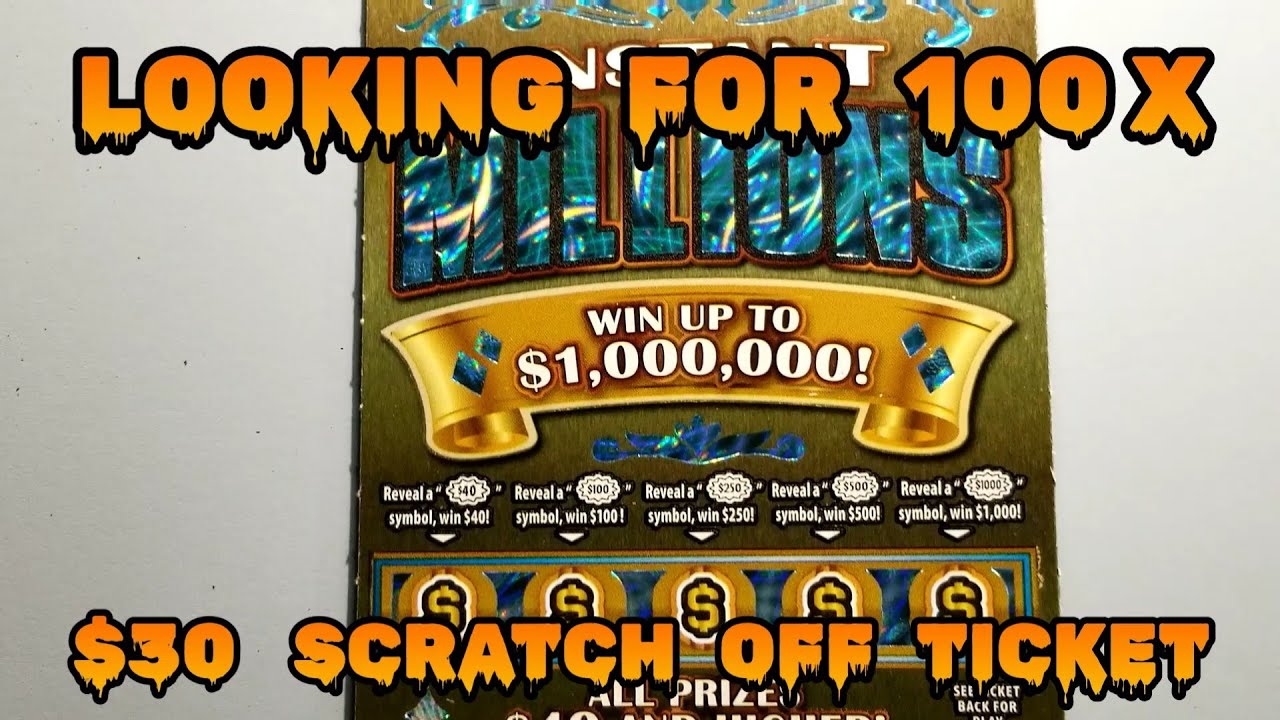 INSTANT MILLIONS $30 MAINE scratch off ticket - YouTube