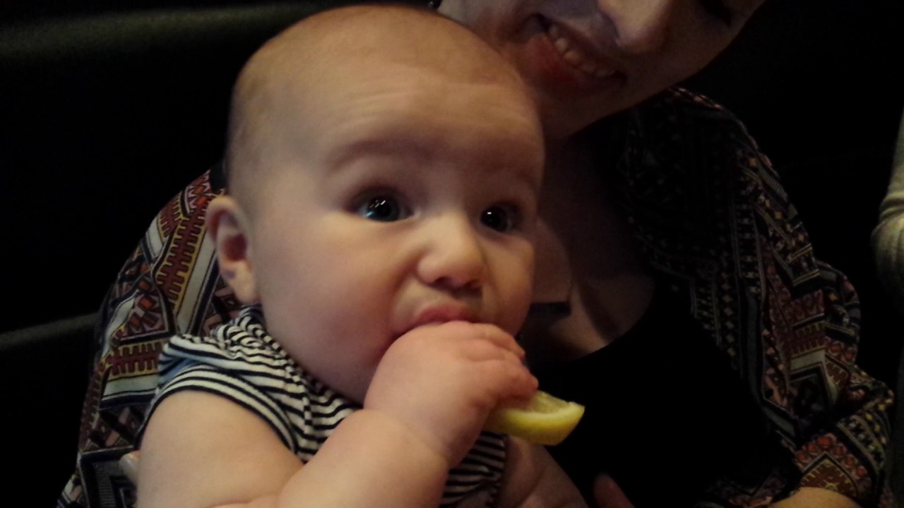 Ellie tries Lemon (and likes it?) - YouTube