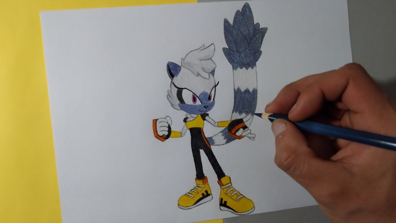 Dibujando a Tangle the Lemur | Sonic Forces: Speed Battle | Drawing ...