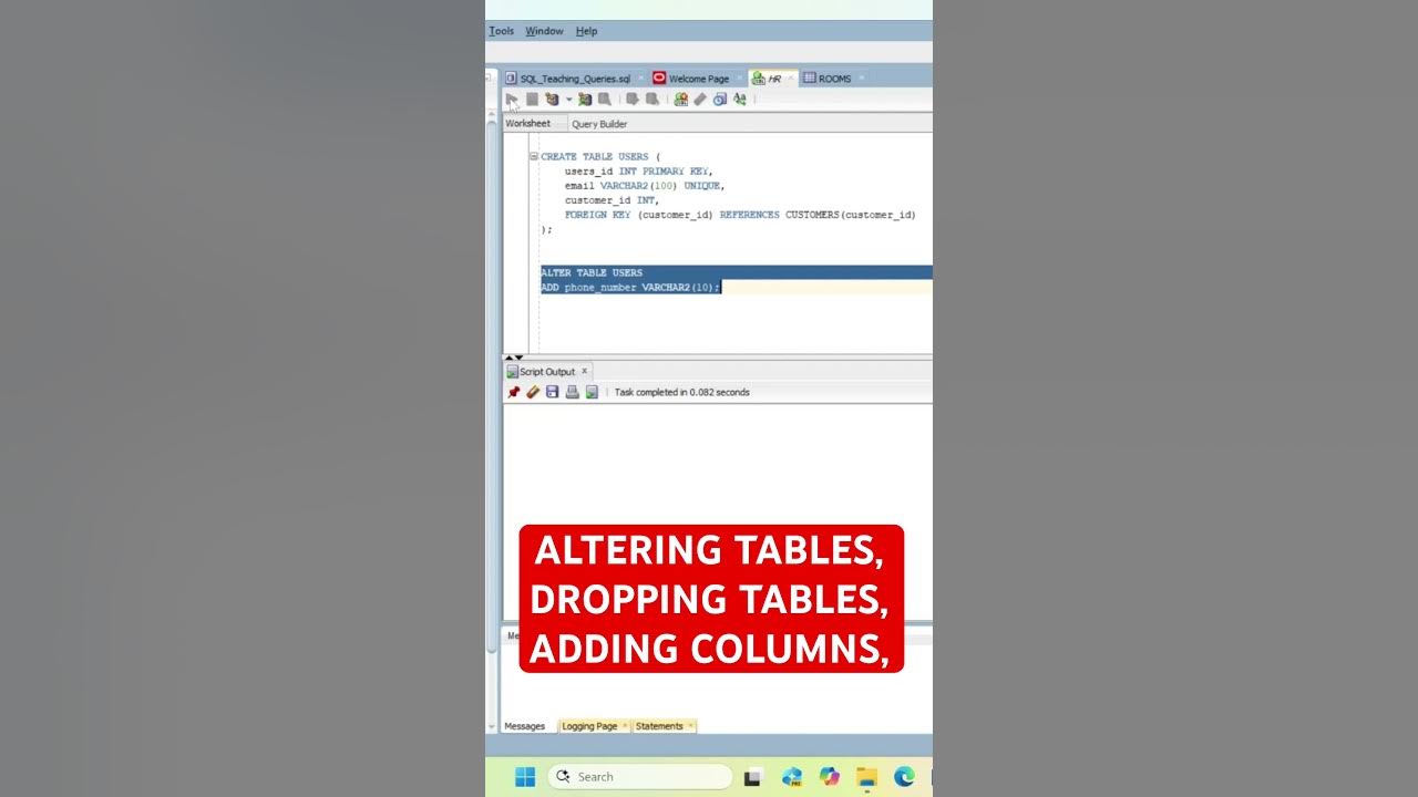 ALTER, DROP & ADD in SQL: Beginner Guide to Editing Tables! - YouTube