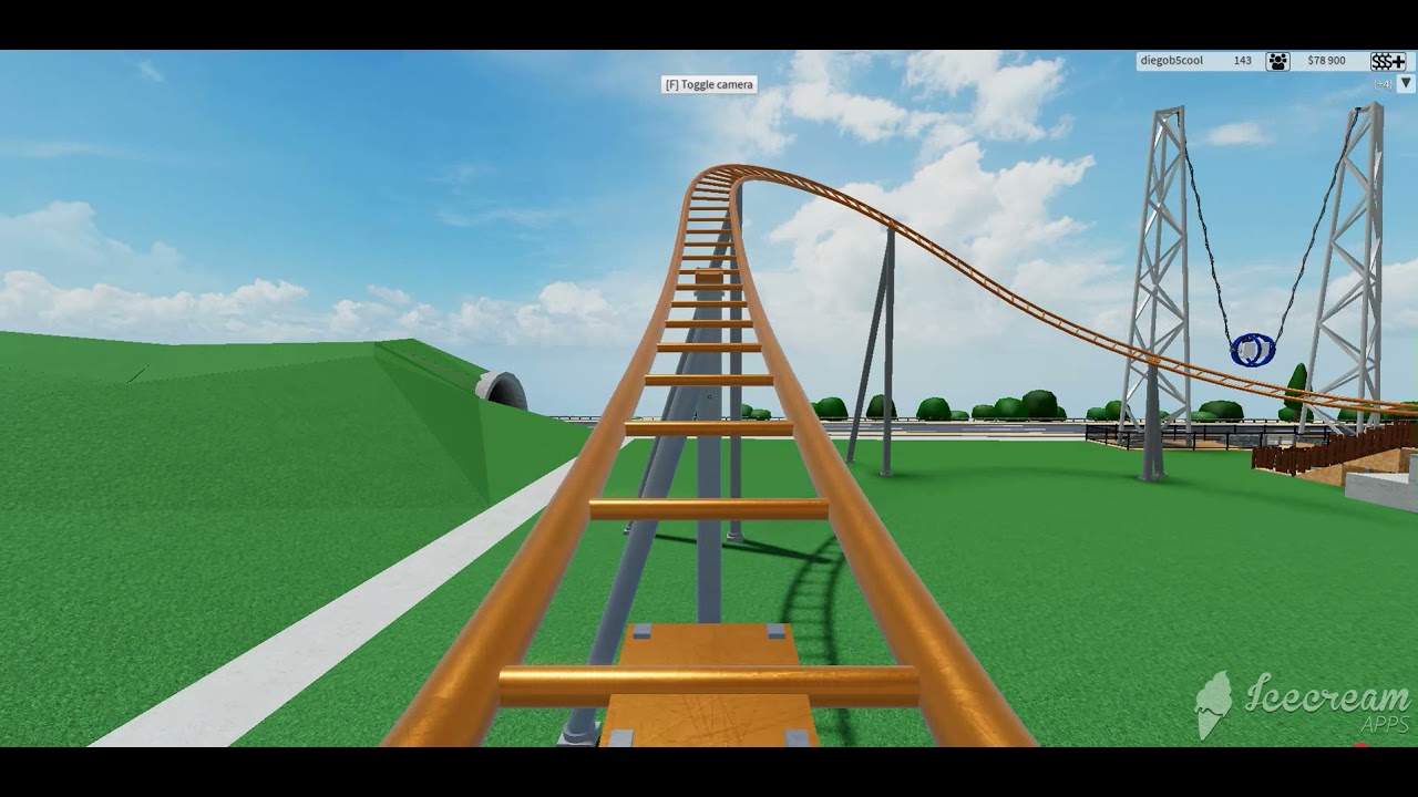 Vertical Launch Coaster OnRide POV | Roblox Theme Park tycoon 2 - YouTube