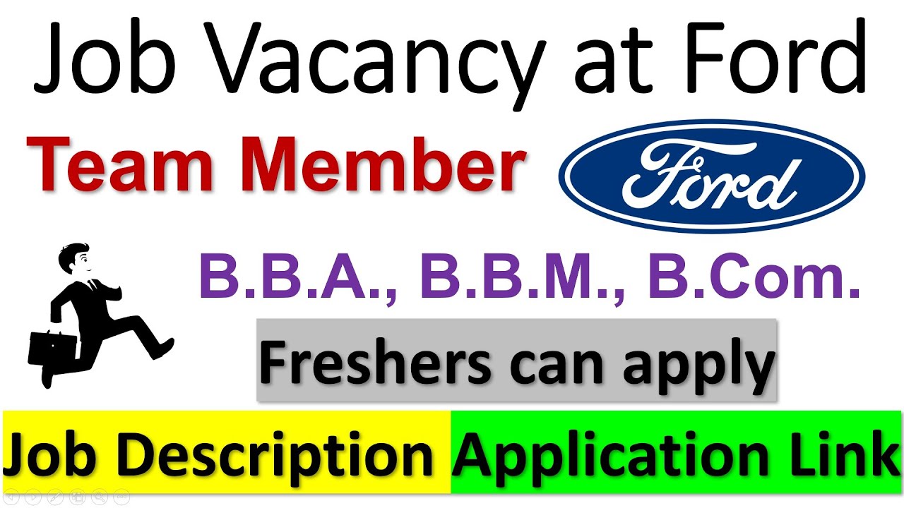 Job Vacancy at Ford | Career at ford | jobs at ford | daily job updates ...