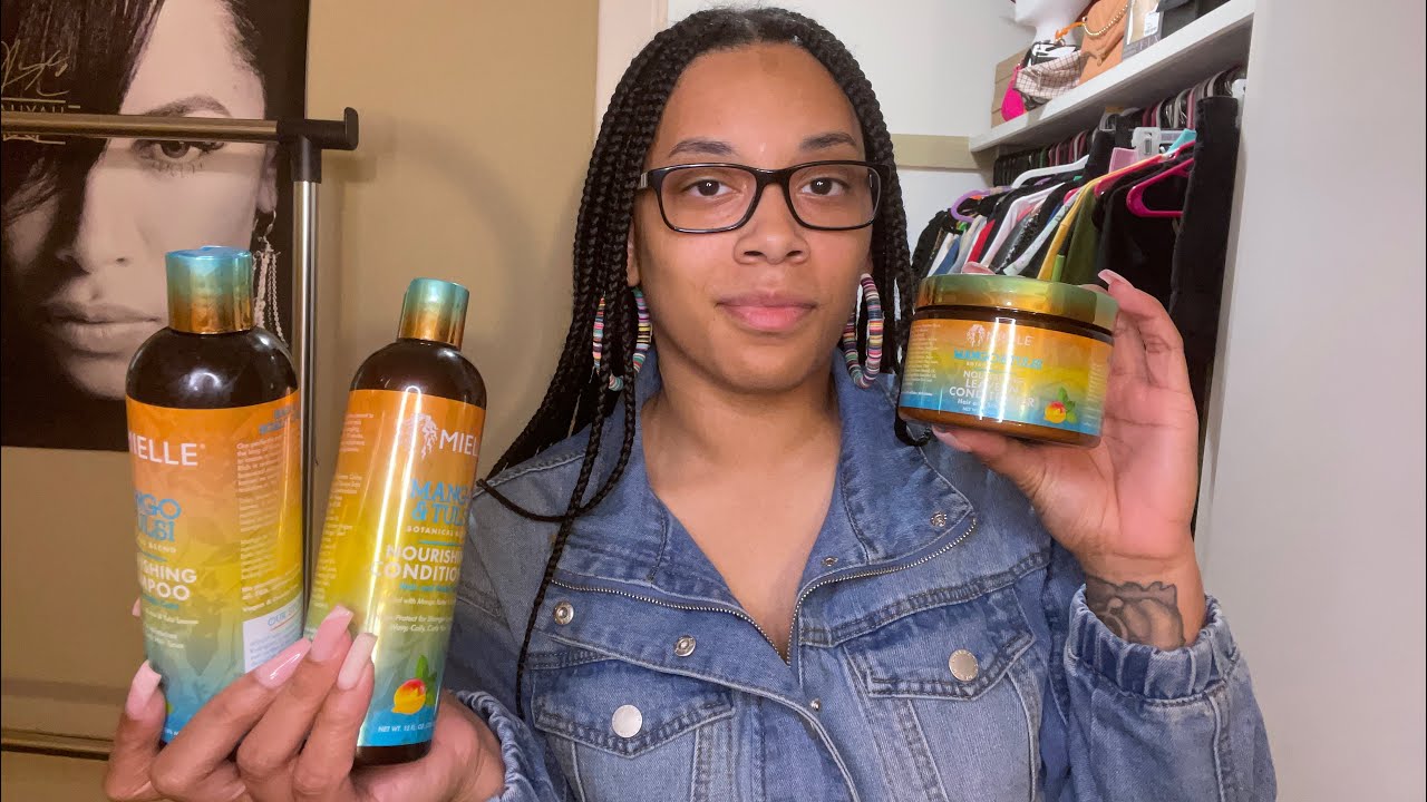 NEW Mielle Organics Mango and Tulsi Collection Review for Type 4 Hair ...