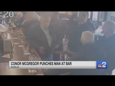 Conor McGregor seen punching old man in new surveillance video