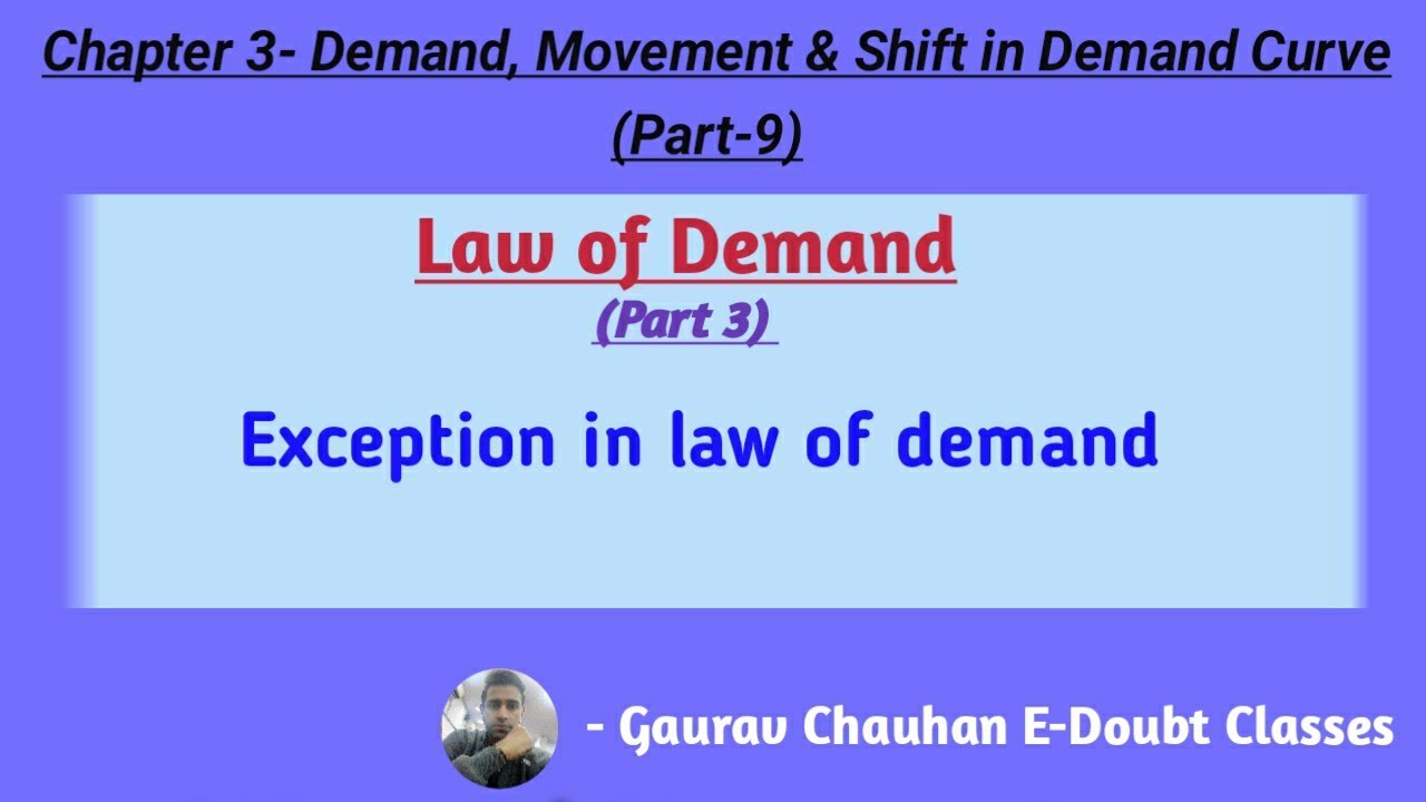 | Demand, Class 11 Economics | Chapter- 3, Law of Demand and Its ...