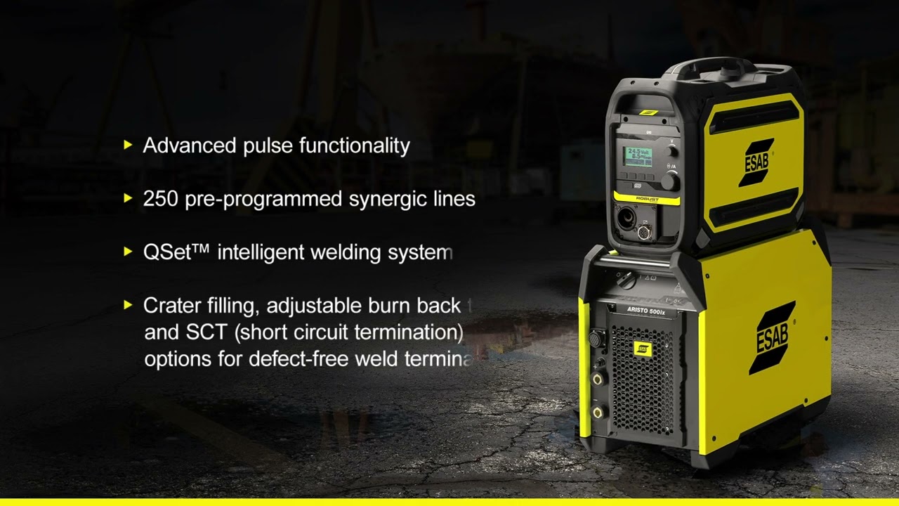 ESAB Aristo 500ix & RobustFeed for Heavy-Duty welding in harsh ...