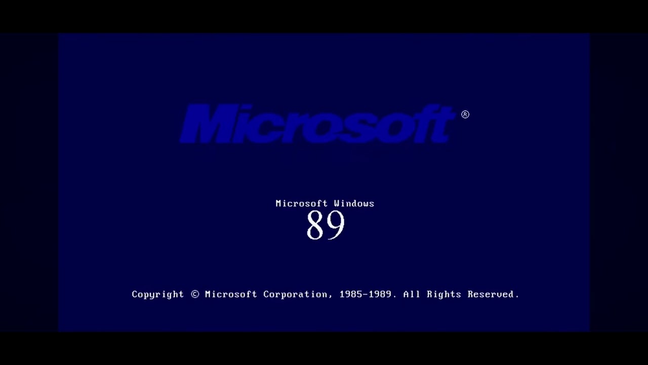 Microsoft Windows 89 - YouTube