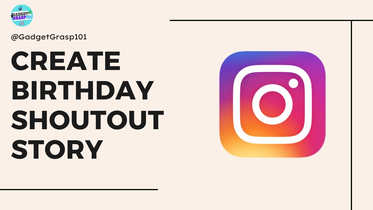 How to Create Shout Out Happy Birthday On Instagram Story - YouTube