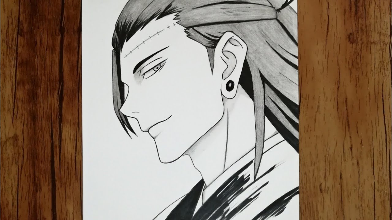 How to draw Suguru Geto from jujutsu kaisen ||Anime Sketch || Easy way ...