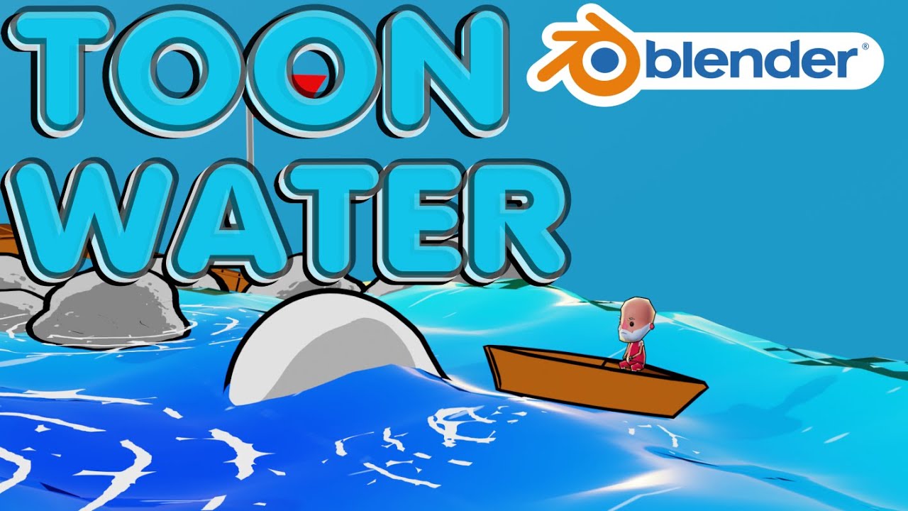 TOON WATER ( BLENDER 2.92 ) - YouTube