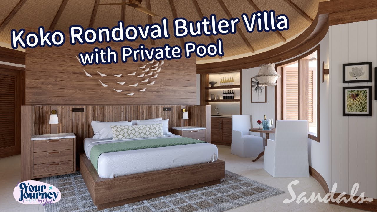 New Koko Rondoval Butler Suite with Private Pool Room Tour, Sandals ...