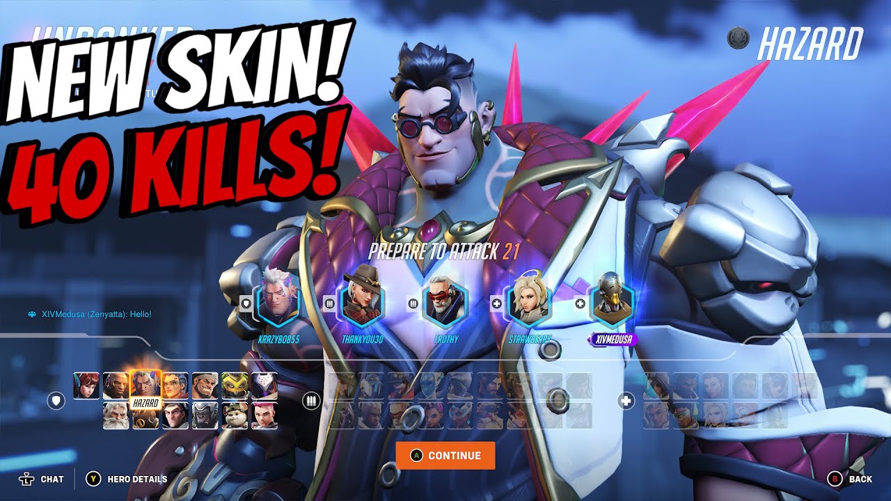NEW HAZARD "MOBSTER" SKIN IN OVERWATCH 2! #overwatch2 # ...