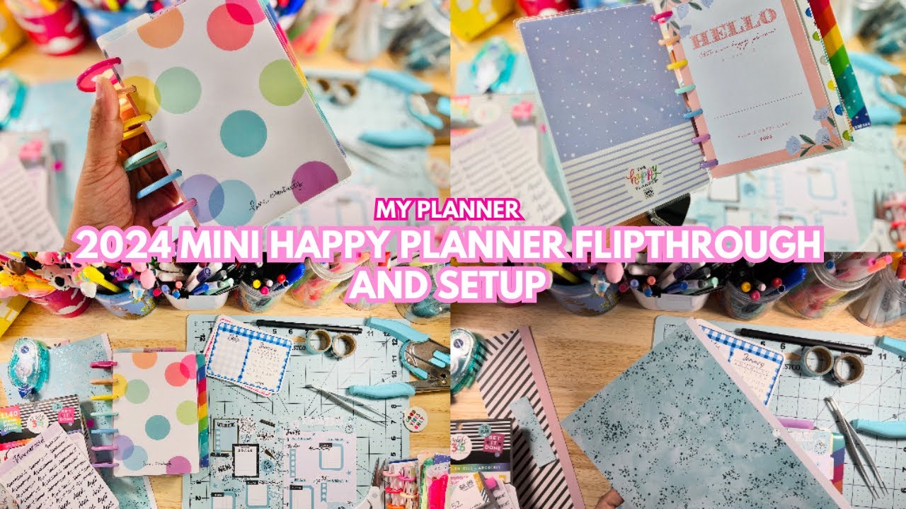 My 2024 Planner, Mini Happy Planner Quick Flipthrough and Setup - YouTube
