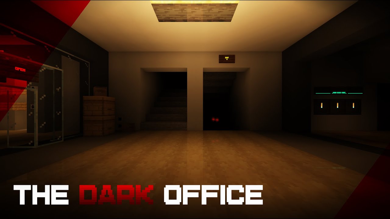 The Dark Office | Minecraft Puzzle/semi-Horror Map - YouTube