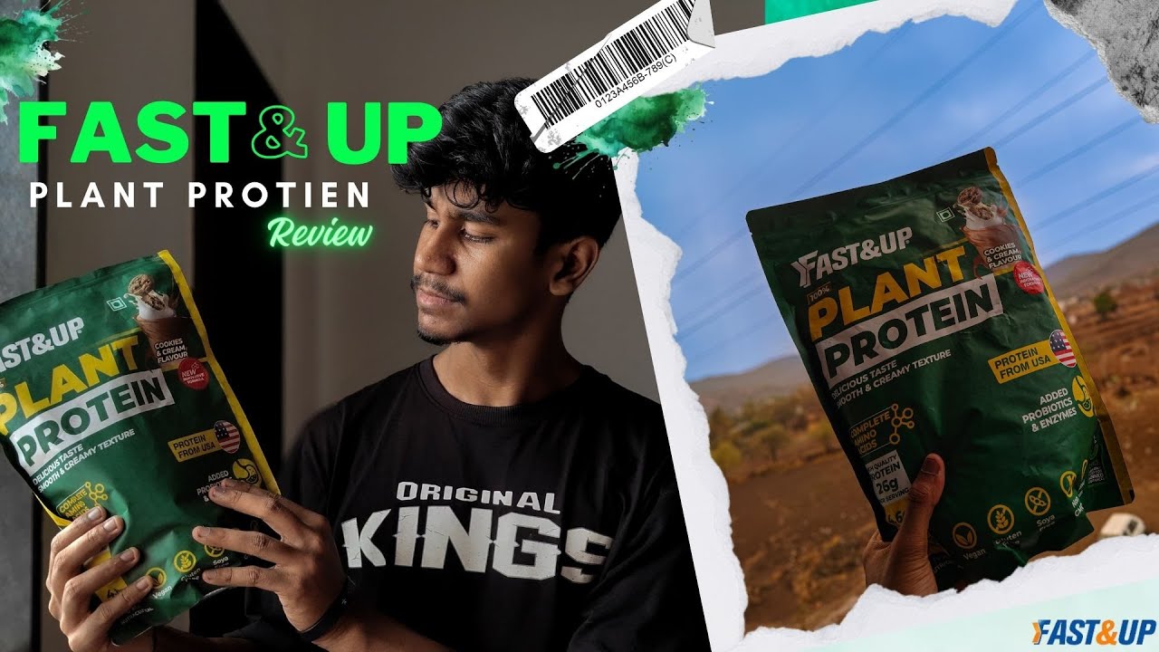 Plant Protein Review | Fast&Up 100% Plant Based Protein Powder for ...