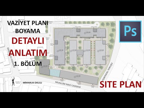 Photoshop'ta Vaziyet Planı Boyama (DETAYLI ANLATIM) - 1. Bölüm