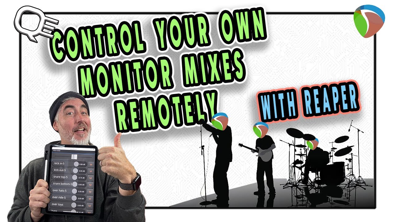 Remote control your own Monitor Mix in Reaper, with a phone, tablet, or ...