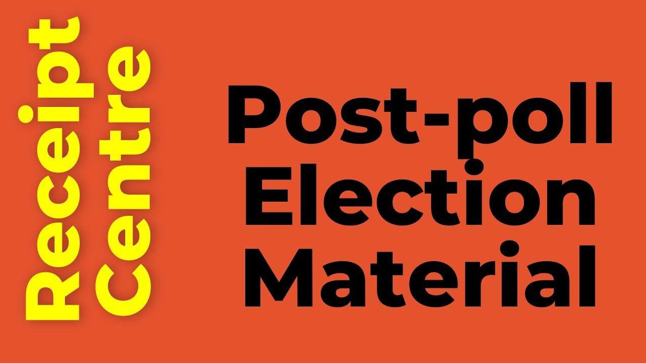 Post-poll Election Material Receipt Centre - YouTube