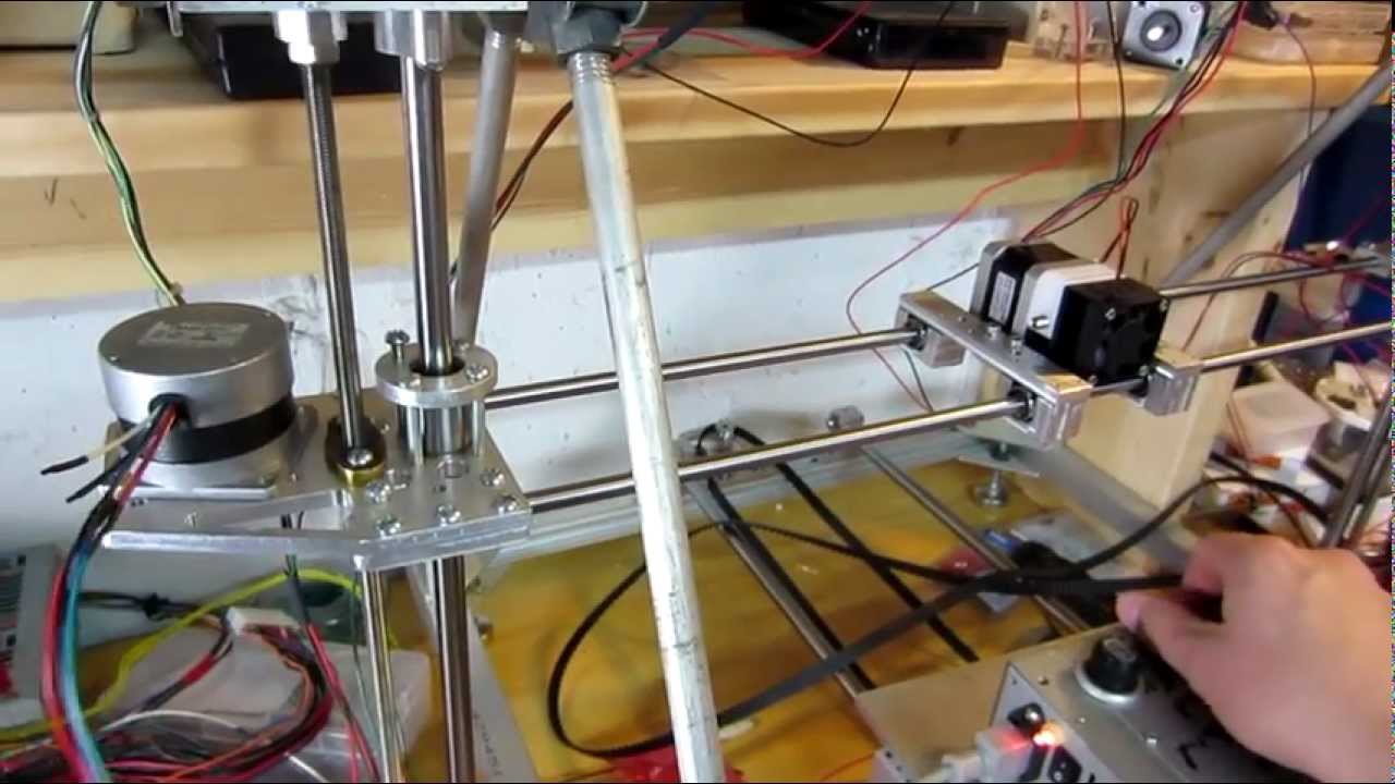 3D printer z axis testing with ProjectsByZac.com DIY stepper driver ...