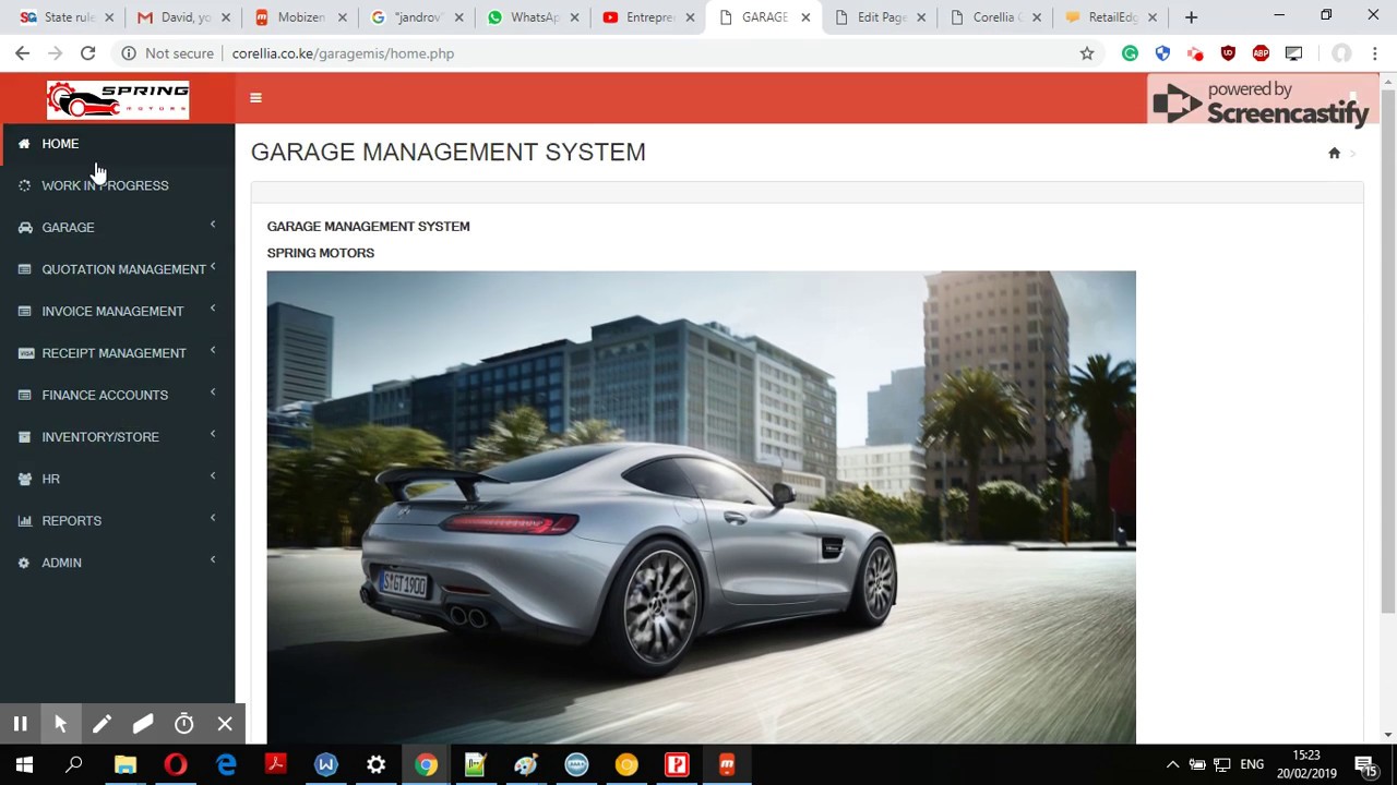 SPEEDY Garage Management System - YouTube