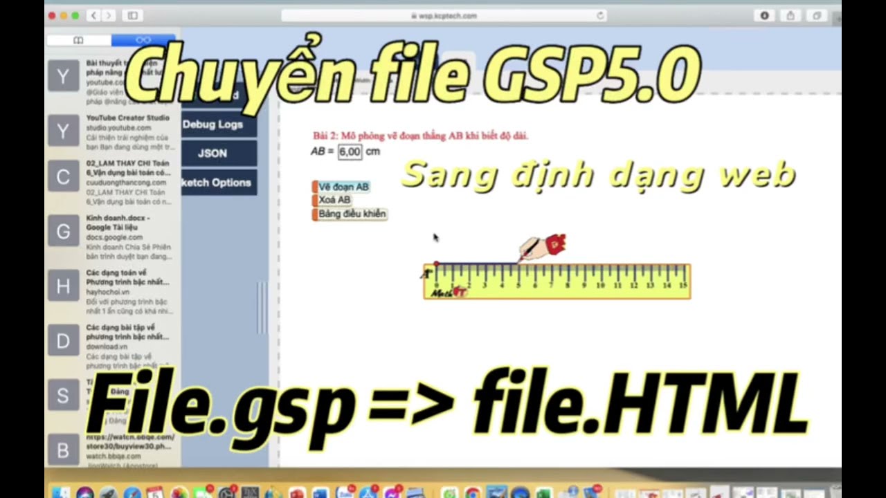 Cách chuyển file.gsp sang .html cho các bài học liệu số. - YouTube