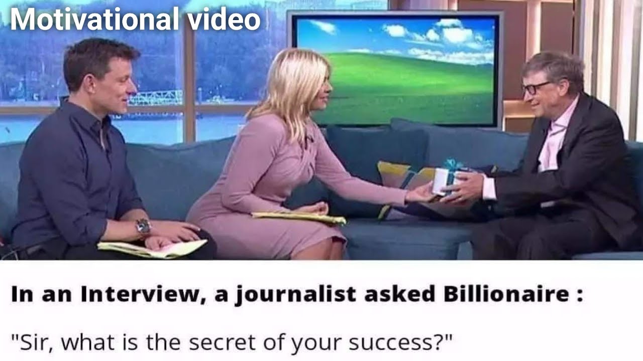 BILL GATES | Interviewer | what is the secret of your success? - YouTube