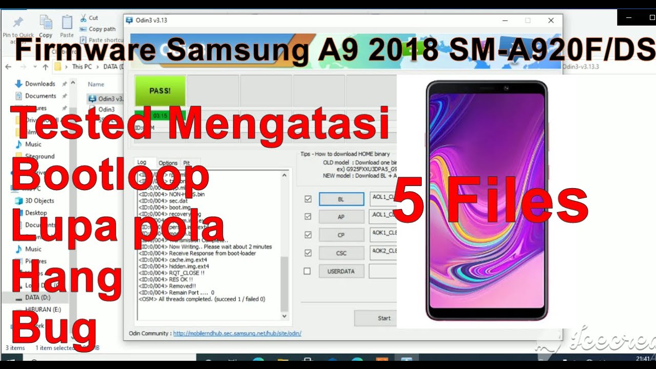 Firmware Samsung A9 SM-A920F (2018) 5 Files - YouTube