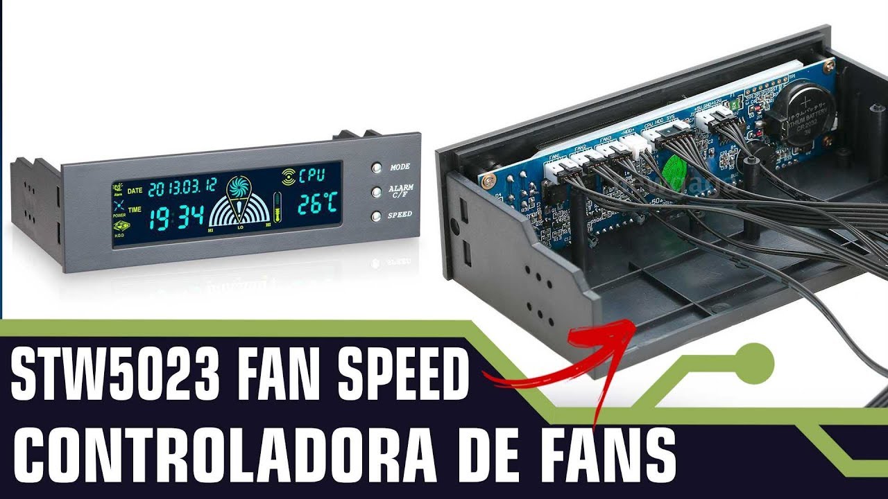 A MELHOR CONTROLADORA DE FANS DIGITAL COM SENSOR DE TEMPERATURA. - YouTube
