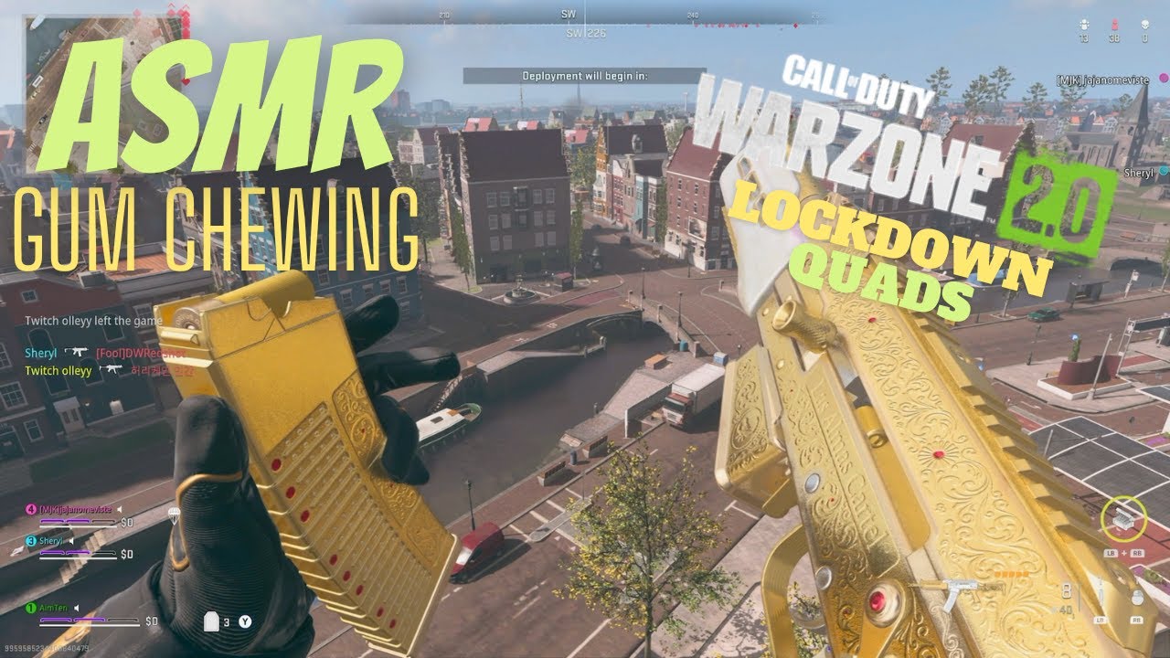 ASMR Gaming | Warzone 2.0 Lockdown Quads | Relaxing 😴 Whispering + Gum ...