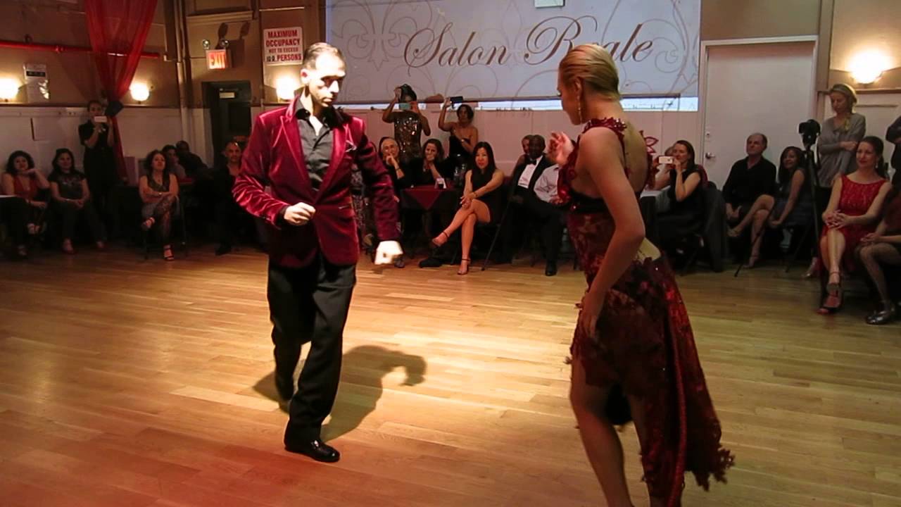 Eleanora Kalganova and Michael Nadtochi at SALON REALE milonga ...