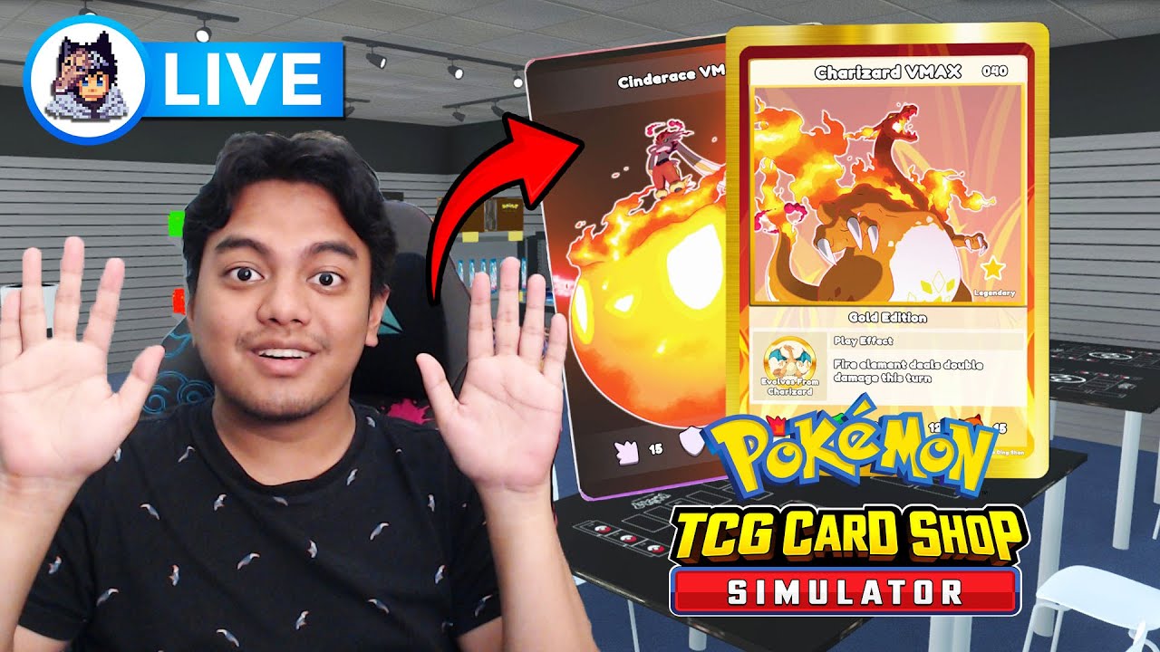[LIVE🔴] LOH JUALAN KARTU POKEMON?!- TCG Card Shop Simulator #6 - YouTube