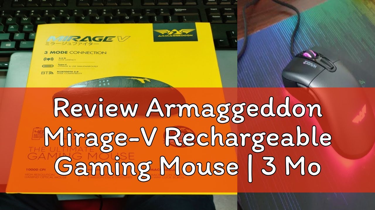 Review Armaggeddon Mirage-V Rechargeable Gaming Mouse | 3 Modes | 10000 ...