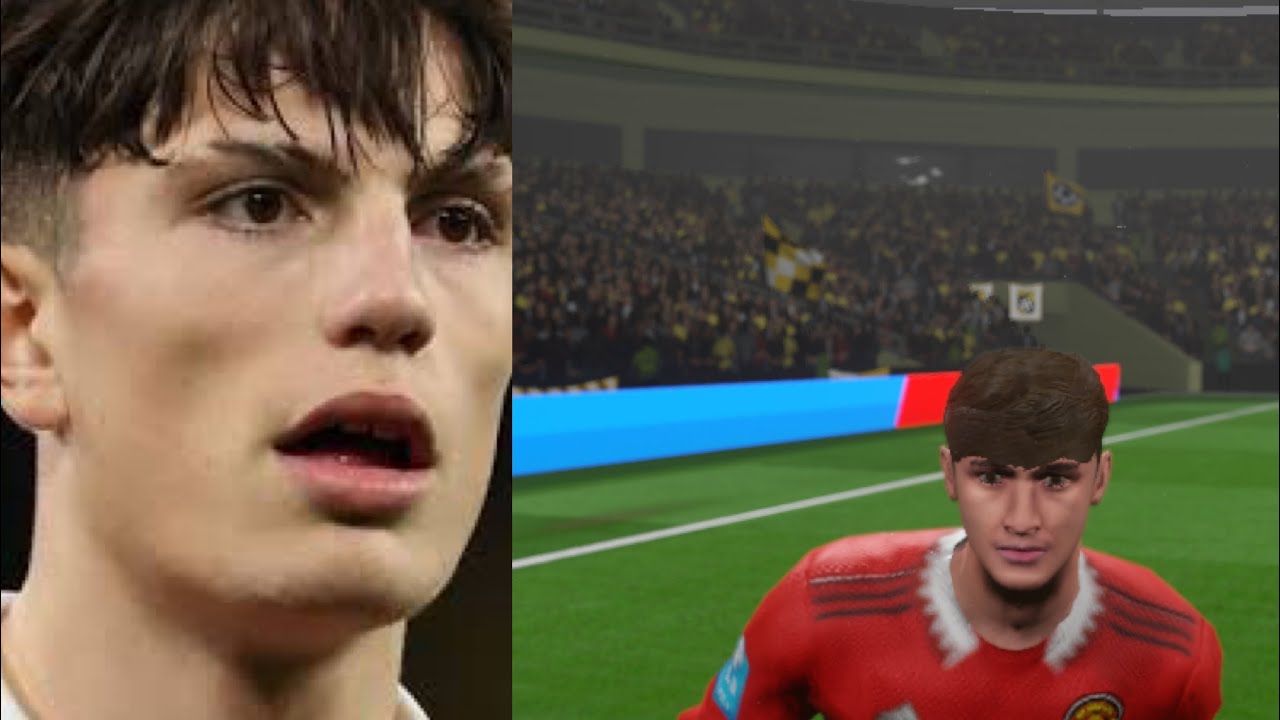 #garnacho face review and skills on #dls23 #manchesterunited #manutd # ...