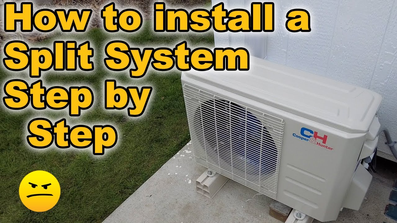 DIY Install of Ductless Mini Split Heat Pump - YouTube
