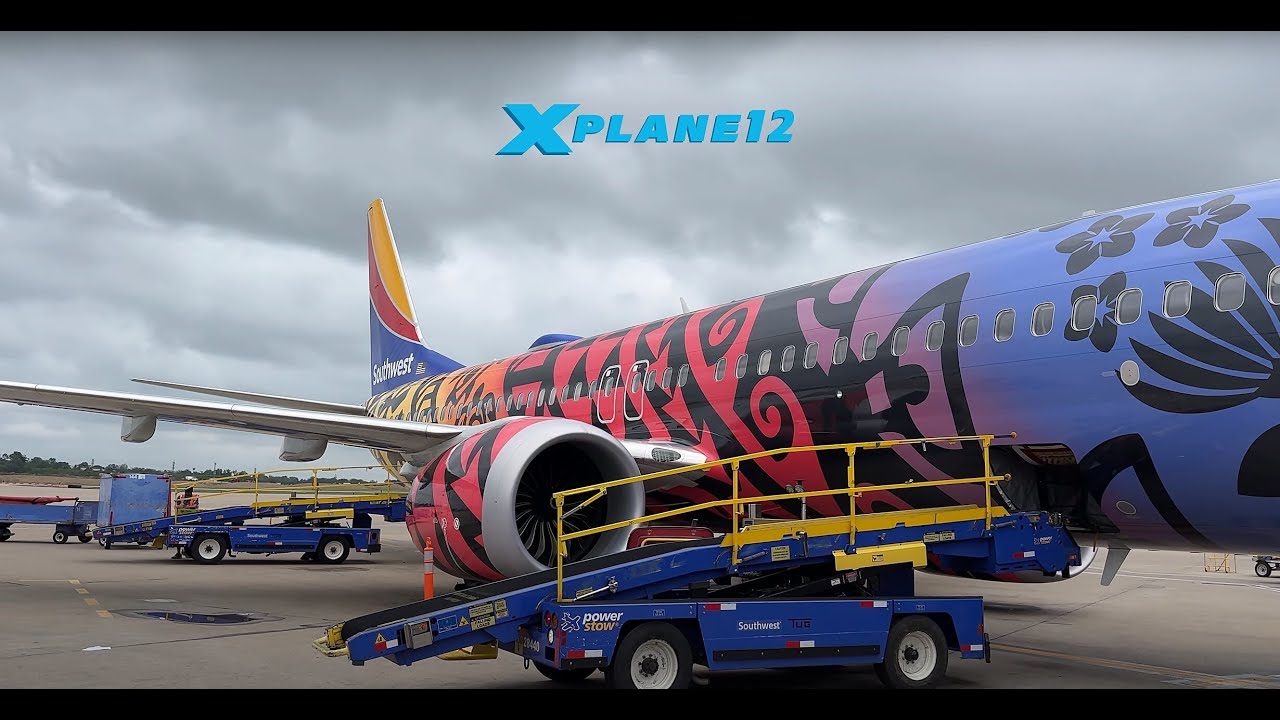 XP12.06b6 SWA MAX-8 IMUA ONE OMAHA - ST LOUIS Live - YouTube