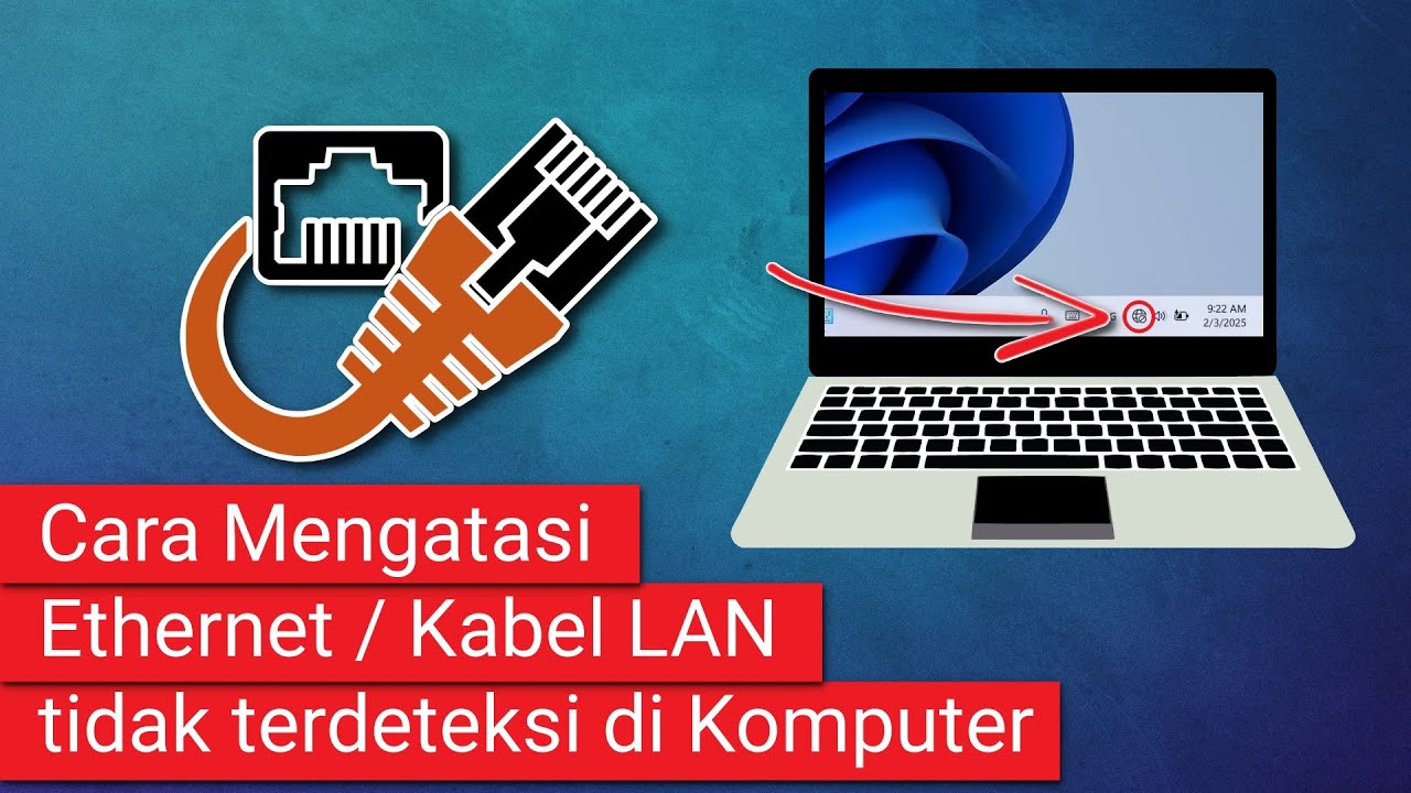 Cara Mengatasi Kabel LAN/Ethernet tidak terdeteksi di Laptop - YouTube
