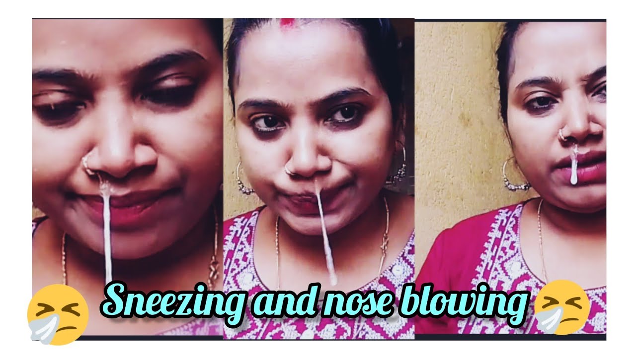 Sneezing and nose blowing challenging video ।Part 2।।most requested ...