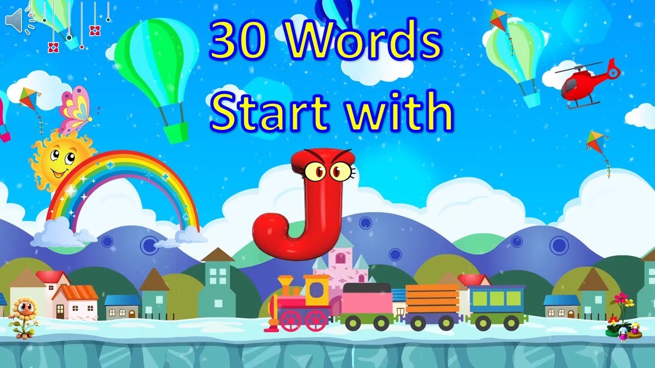 Letter J for Words /Pre school Learning Videos For KIds/Learn J for ...