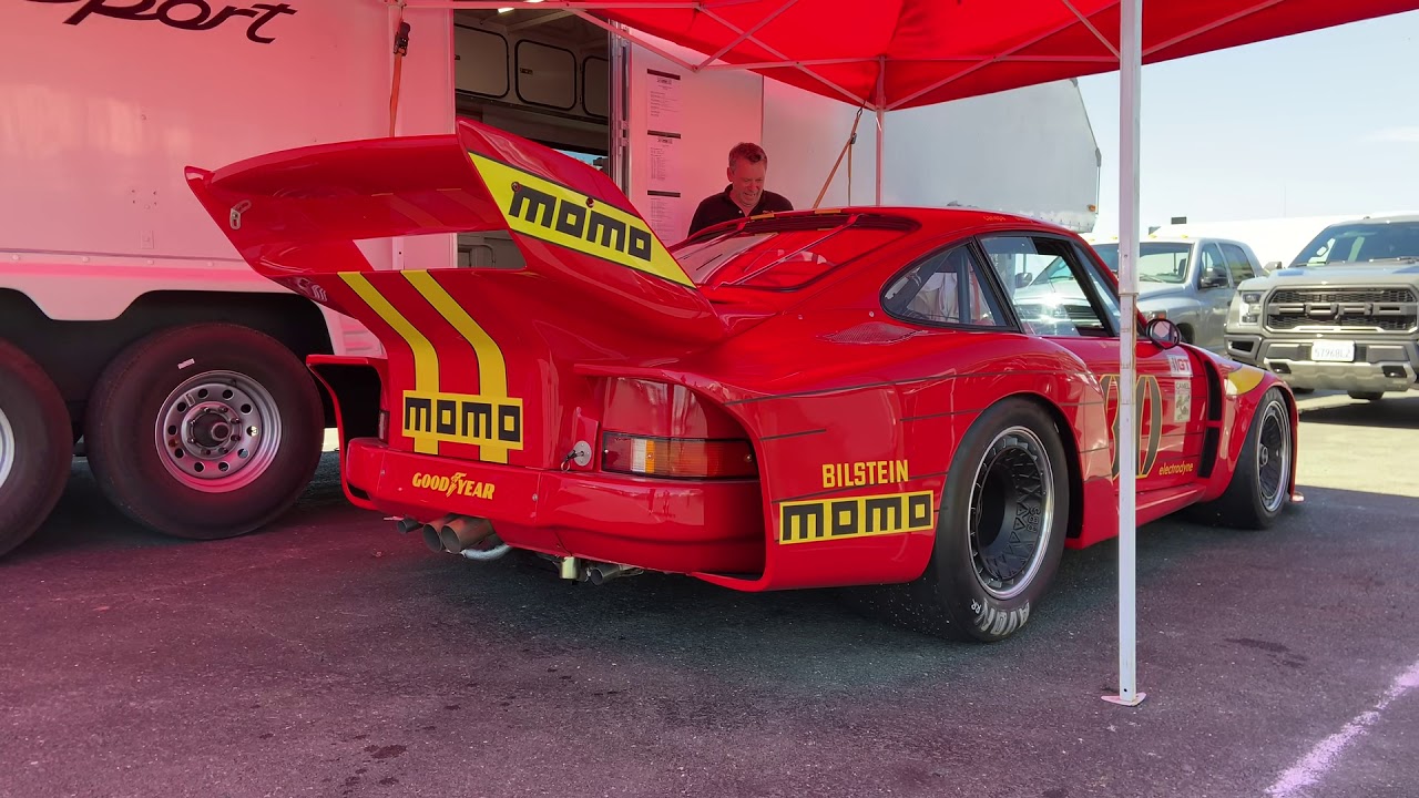 Momo Porsche 935 start up at Sears Point - YouTube